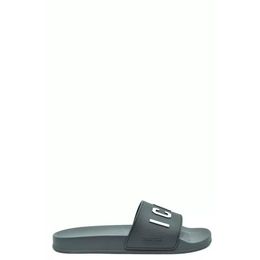 Dsquared2 Loafer - Black Polyesster Sandals - Gr. 40 (EU) - in Schwarz - f&uuml;r Damen