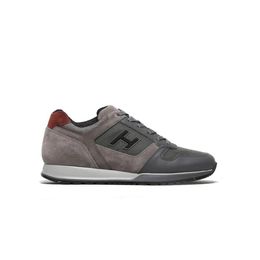 Hogan Low-Top Sneaker - Grey Leather H321 Sneaker - Gr. 11 - in Grau - f&uuml;r Damen