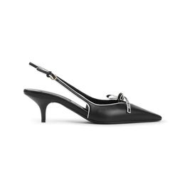 Miu Miu Hohe Schuhe - Pointed Toe Slingback Pumps - Gr. 39,5 (EU) - in Schwarz - f&uuml;r Damen