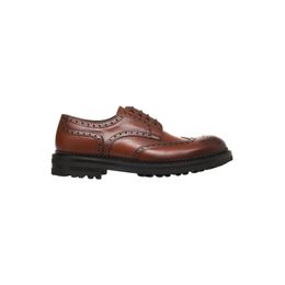 Green George Brown Brogue Lace-Up Shoes With Robust Sole - Gr. 8 - in Schwarz
