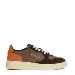 Autry Low-Top Sneaker - Medalist Low Tricolor Suede Sneakers - Gr. 46 (EU) - in Braun - f&uuml;r Damen