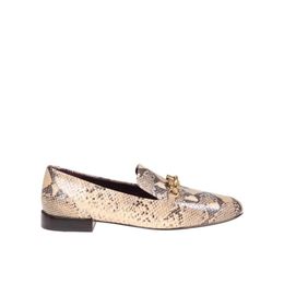 Tory Burch Python Print Leather Loafers - Gr. 6 - in Bunt