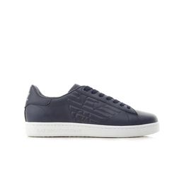 Emporio Armani Low-Top Sneaker - Blue Round Toe Sneakers - Gr. 10 - in Blau - f&uuml;r Damen