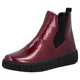 Stiefelette Remonte "Remonte Stiefelette Lederimitat/Textil", Damen, Gr. 37, rot, schwarz, Lederimitat, Textil, Schuhe Stiefelette