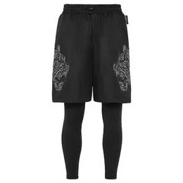 Sporthose Plein Sport "Tiger", Herren, Gr. XS, US-Gr&ouml;&szlig;en, schwarz (02, schwarz), Obermaterial: 90% Polyester, 10% Elasthan, Hosen Sporthose