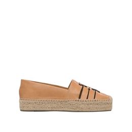 Tory Burch Beige Espadrilles With Woven Jute Sole - Gr. 10 - in Braun