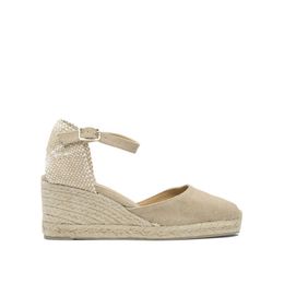Castaner Woven Cotton Closed-Toe Espadrilles - Gr. 37 (EU) - in Beige