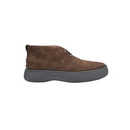 Tod's Suede Brown Flat Shoes - Gr. 9 - in Braun