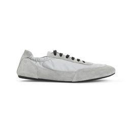 Prada Low-Top Sneaker - Nube Calf Leather Collapse Sneakers - Gr. 36 (EU) - in Wei&szlig; - f&uuml;r Damen