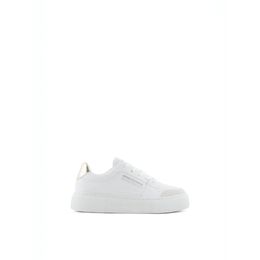 Armani Exchange Low-Top Sneaker - White Leather Sneakers - Gr. 40 (EU) - in Wei&szlig; - f&uuml;r Damen