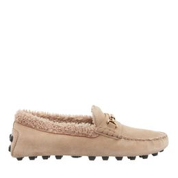 Tod's Tod's Loafer - Loafer Noppen Gef&uuml;ttert - Gr. 39,5 (EU) - in Beige - f&uuml;r Damen