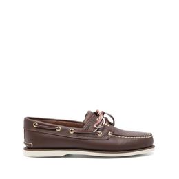 Timberland Loafer - Brown Calfskin Sandals With Decorative Laces - Gr. 12 - in Braun - f&uuml;r Damen
