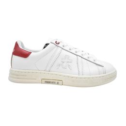 Premiata Low-Top Sneaker - Leather Sneakers With Contrasting Detail - Gr. 36 (EU) - in Wei&szlig; - f&uuml;r Damen