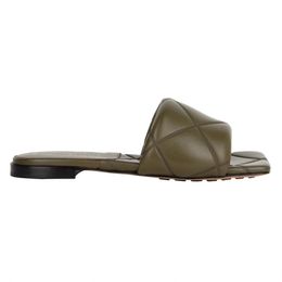 Bottega Veneta Sandalen - Rubber Lido Slide Green - Gr. 37,5 (EU) - in Gr&uuml;n - f&uuml;r Damen