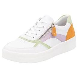 Sneaker Remonte "Remonte Sneaker Leder", Damen, Gr. 39, wei&szlig;, Leder, Schuhe Sneaker