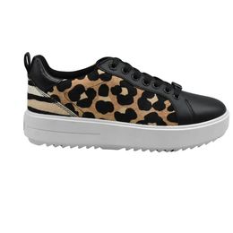 Michael Kors Low-Top Sneaker - Sneakers With Leopard Print And Sole - Gr. 7 - in Schwarz - f&uuml;r Damen