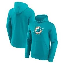 Kapuzenpullover Fanatics "Fanatics Hoodie Miami Dolphins Primary Logo Graphic", Damen, Gr. L, gr&uuml;n, 80% Baumwolle, 20% Polyester, Pullover Kapuzenpullover