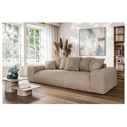 Big-Sofa Home Affaire "LAKESIDE 3-Sitzer Schlafsofa mit Bettkasten, Breite 256,5 cm", braun, B:256,5cm H:82cm T:122cm, 83% Polyester, 17% Nylon, Sofas, Big-Sofa, Liegefl&auml;che 168,5x195 cm, hoher Sitzkomfort, Ma&szlig;e B/T/H: 256/122/82cm