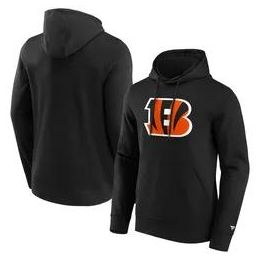 Kapuzenpullover Fanatics "Fanatics Hoodie Cincinnati Bengals Primary Logo Graphic", Damen, Gr. L, schwarz, 80% Baumwolle, 20% Polyester, Pullover Kapuzenpullover