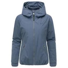 Winterjacke Ragwear "Dizzie Warm", Damen, Gr. XL (42), blau, Obermaterial: 100% Polyester. Innenfutter: 100% Polyester. Wattierung: 100% Polyester, Basic, figurumspielend h&uuml;ftbedeckend, hoch geschlossener Ausschnitt, &Auml;rmel ohne &Auml;rmelschlitz Rippb&uuml;ndchen mit Gummizug, Jacken Winterjacke, Wasserdichte Damen Jacke mit Kapuze