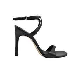 Michael Kors Sandalen - Strappy Heels With Adjustable Ankle Strap And Silh - Gr. 8_5 - in Schwarz - f&uuml;r Damen