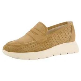 Slipper Paul Green "Paul Green Slipper Veloursleder", Damen, Gr. 40, beige, Veloursleder, Schuhe Slipper