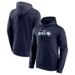 Kapuzenpullover Fanatics "Fanatics Hoodie Seattle Seahawks Primary Logo Graphic", Damen, Gr. XXL, blau, 80% Baumwolle, 20% Polyester, Pullover Kapuzenpullover