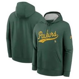 Kapuzenpullover Nike "Nike Hoodie Green Bay Packers Nike Club Fleece", Damen, Gr. L, gr&uuml;n, 82% Baumwolle, 18% Polyester, Pullover Kapuzenpullover