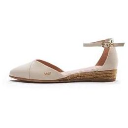 Espadrille VISCATA "Montroig", Damen, Gr. 39, beige, Textil, Schuhe Espadrille, mit elegantem Kn&ouml;chelriemen