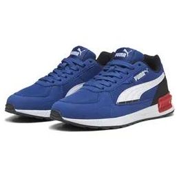 Sneaker Puma "Graviton Sneakers Jugendliche", Damen, Gr. 39, blau (clyde royal wei&szlig; schwarz blau), Obermaterial: Textil, Synthetik. Futter: Textil. Innensohle: Textil. Laufsohle: Gummi, Schuhe Sneaker