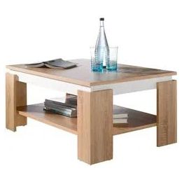 Couchtisch Hela "TIM", braun (eiche s&auml;gera), B:90cm H:40cm T:60cm, Tische, Couchtisch, mit Ablageboden, quadratisch oder rechteckig