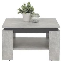 Couchtisch Hela "TIM", beton, anthr, B:68cm H:41cm T:68cm, Tische, Couchtisch, mit Ablageboden, quadratisch oder rechteckig