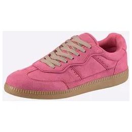 Sneaker Heine, Damen, Gr. 39, rosa (pink), Synthetik, Schuhe Sneaker