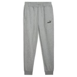 Sporthose Puma "Essentials No. 1 Logo Jogginghose Herren", Damen, Gr. XS, Normalgr&ouml;&szlig;en, grau (medium gray heather), Obermaterial: 32% Polyester, 68% Baumwolle; Rippe: 97% Baumwolle, 3% Elasthan; Tasche &ndash; Oben: 100% Baumwolle, unifarben, regular fit, Hosen Sporthose