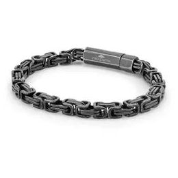 K&ouml;nigsarmband Fynch-Hatton "Schmuck Geschenk Edelstahl Armkette The King Chain", braun (antikfarben), Armb&auml;nder, Herren, 18,5cm, Edelstahl, K&ouml;nigsarmband