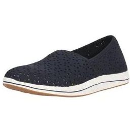 Sandale Clarks "Brinkley", Damen, Gr. 37,5, blau, Kunstfaser, Schuhe Sandale, mit stylischem perforiertem Design