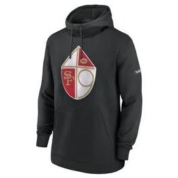 Kapuzenpullover Nike "Nike Hoodie San Francisco 49ers Nike", Damen, Gr. L, schwarz, 82% Baumwolle, 18% Polyester, Pullover Kapuzenpullover
