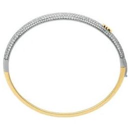 Armreif Michael Kors "Schmuck Geschenk Metall Armkette PREMIUM", gold (gelbgoldfarben, kristallwei&szlig;), Armb&auml;nder, Damen, 17,8cm,mit Zirkonia, Metall, Armreif, wahlweise mit oder ohne Zirkonia