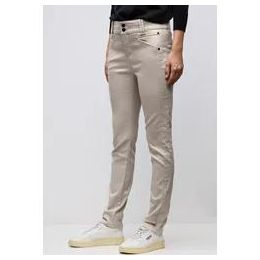 Lederimitathose Street One, Damen, Gr. 40, L&auml;nge 32, schwarz moonstone sand, Stoff, 79% Viskose, 18% Nylon, 3% Elasthan, unifarben, comfort fit normal, Hosen, mit Coating