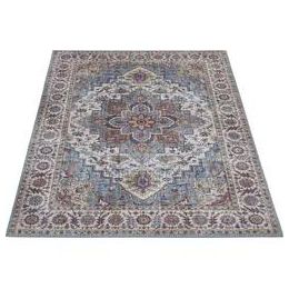 Teppich LUXOR living "Prima 3", blau, B:120cm H:7mm L:170cm, Kunstfaser, Teppiche, Teppich, Kurzflor, Orient-Optik, Vintage Design, auch als L&auml;ufer erh&auml;ltlich