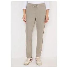 Jogger Pants Cecil, Damen, Gr. S, L&auml;nge 30, braun (toffee cream melange), Stoff, 53% Polyester, 37% Viskose, 10% Elasthan, unifarben, comfort fit lang, Hosen, Middle Waist