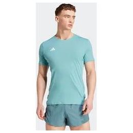 Laufshirt Adidas PERFORMANCE "ADIZERO E TEE", Herren, Gr. 3XL, powder teal, Obermaterial: 100% Polyester, normal, Rundhals, Shirts Laufshirt
