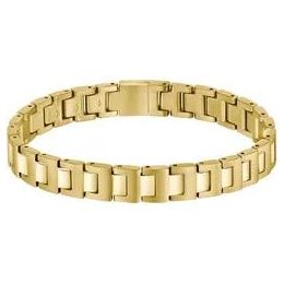 Gliederarmband BOSS "CANDOR JEWELRY", gelbgoldfarben, Armb&auml;nder, Damen, 19cm, Edelstahl, Gliederarmband