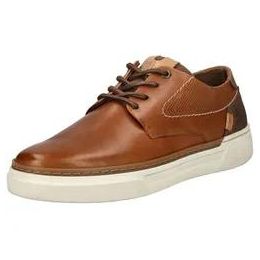 Sneaker Bullboxer "Bullboxer Sneaker Leder", Herren, Gr. 42, braun (cognac), Leder, Schuhe Sneaker