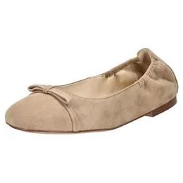 H&ouml;gl Ballerina H&Ouml;GL "H&ouml;gl Ballerinas Leder", Damen, Gr. 37,5, beige (taupe), Leder, Schuhe Ballerina