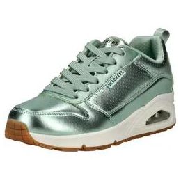 Sneaker Skechers "Skechers Sneaker Leder", Damen, Gr. 38, gr&uuml;n, Leder, Schuhe Sneaker
