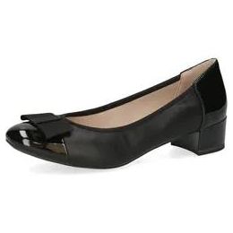 Pumps Caprice "Caprice Pumps Leder/Textil", Damen, Gr. 38,5, schwarz, Leder, Textil, Schuhe Pumps