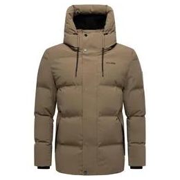Steppjacke STONE HARBOUR "Taviaan XX", Herren, Gr. L (52), braun, Obermaterial: 100% Polyester. Innenfutter: 100% Polyester. Wattierung: 100% Polyester. &Auml;rmelfutter: 100% Polyester, gerade Po-bedeckend, hoch geschlossener Ausschnitt, eng B&uuml;ndchen, Jacken Steppjacke, Gesteppte Herren Jacke mit Kapuze