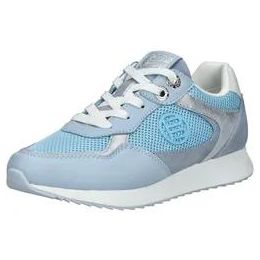 Sneaker BAGATT "BAGATT Sneaker Lederimitat/Mesh", Damen, Gr. 41, blau (hellblau), Lederimitat, Textil, Schuhe Sneaker
