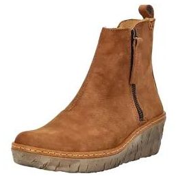 Keilstiefelette El Naturalista "El Naturalista Stiefelette Leder", Damen, Gr. 42, wood, Leder, Schuhe